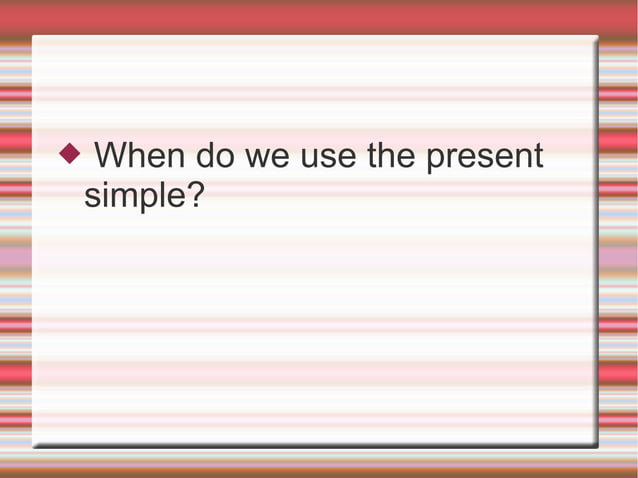 Power point del present simple | ODP