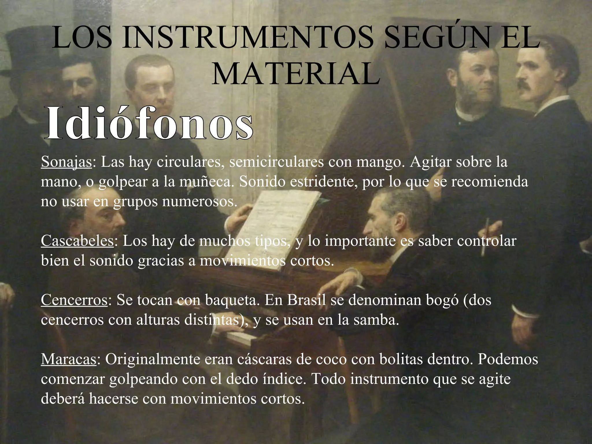 Los instrumentos de la orquesta escolar | PPT