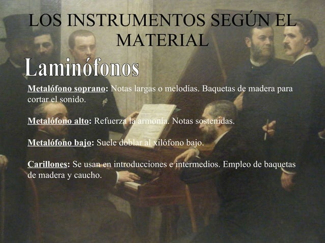 Los instrumentos de la orquesta escolar | PPT