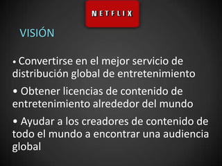 NETFLIX : CASO DE ANÁLISIS ESTRATÉGICO CURSO GERE425 | PPTX