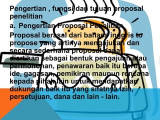 DESAIN DAN PROPOSAL PENELITIAN | PPTX