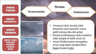 POWERPOINT DINI NUR AS’SYIAH.pdf, JENIS JENIS AWAN | PDF