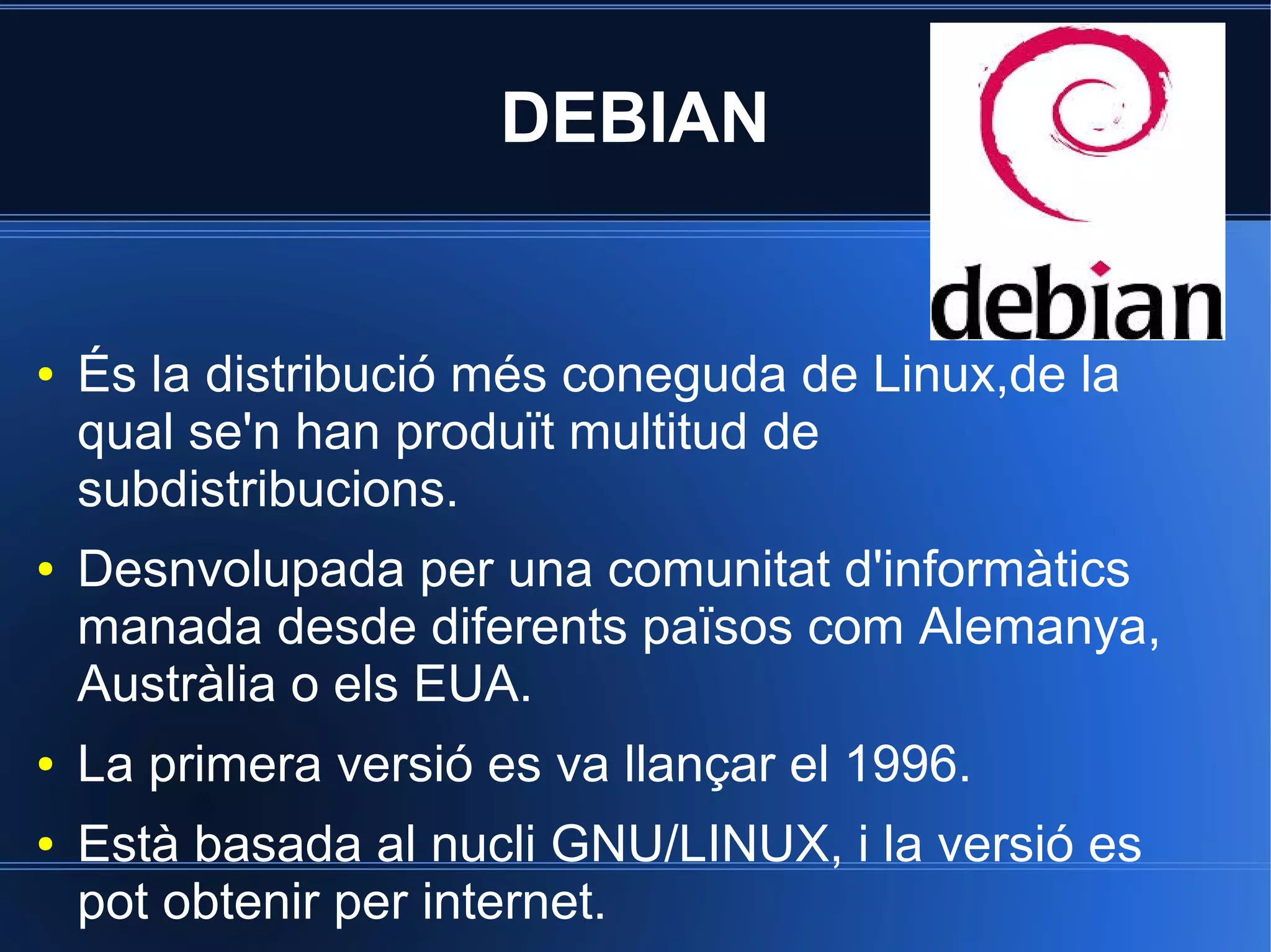 PowerPoint distribucions GNU/linux | PPT