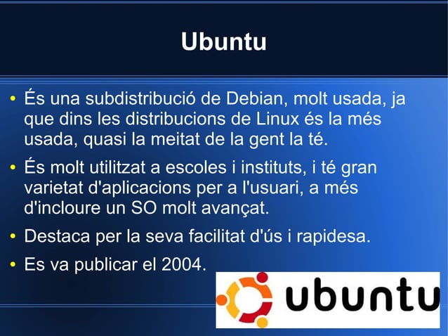 PowerPoint distribucions GNU/linux | PPT