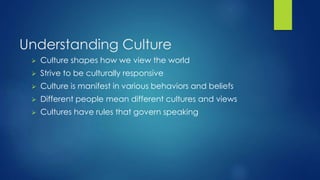 Power point diversity and culture module 3 | PPT
