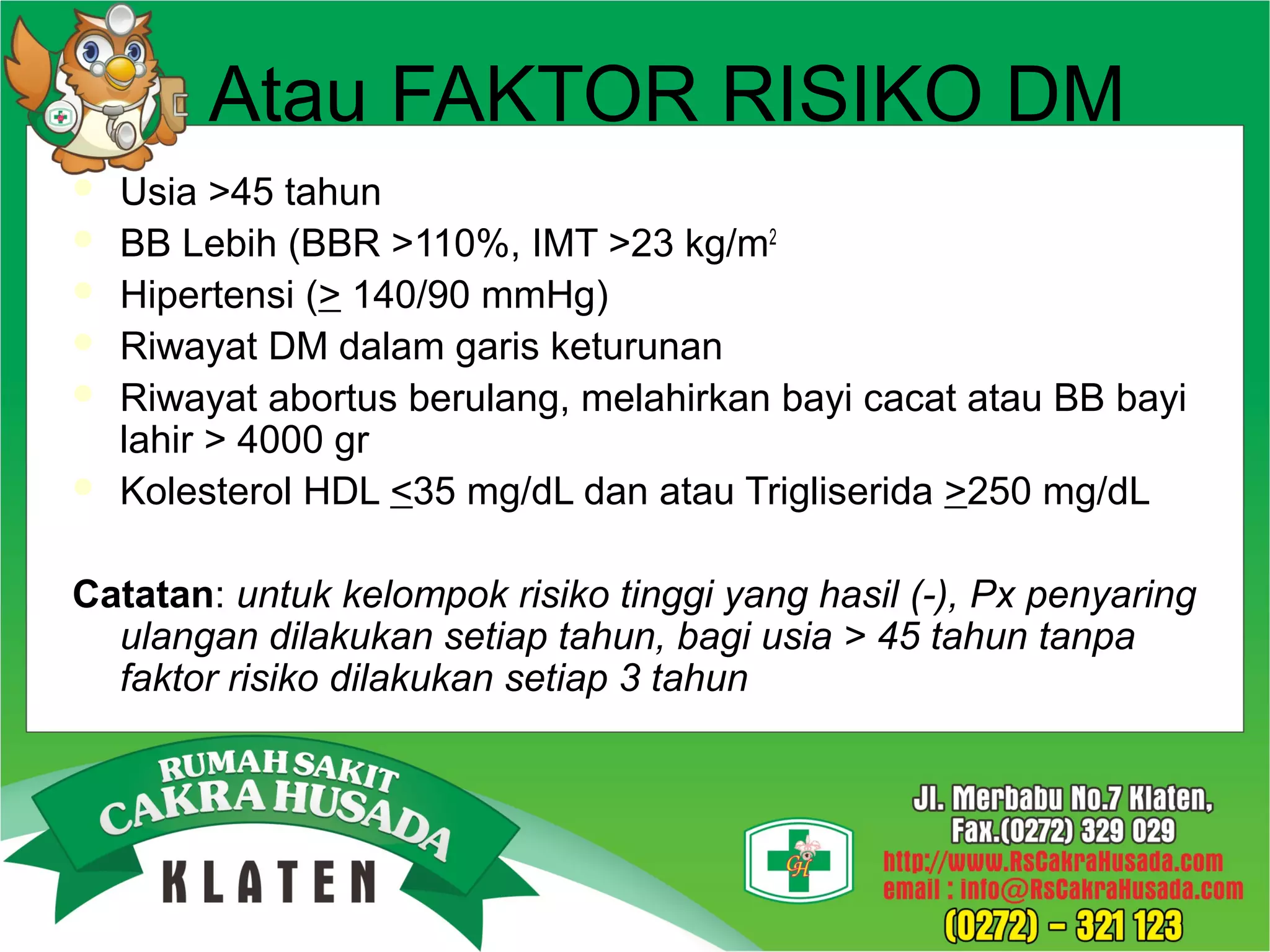 Diabetes Militus | Kencing Manis | PPT
