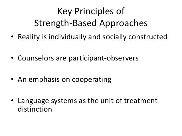The DSM5: A Strength-Based Re-Vision