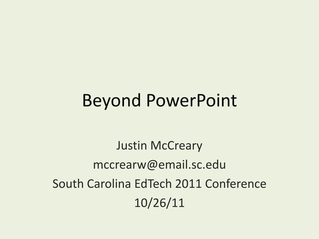 Beyond PowerPoint | PPT