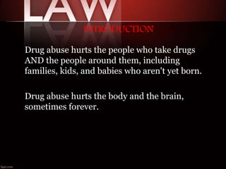 Power point effects of drug abuse | PPTX