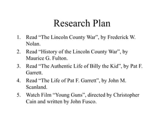 Billy The Kid | PPTX