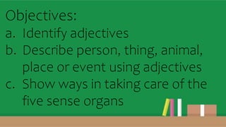 Powerpoint in English 1 lesson for Grade 1 | PPTX