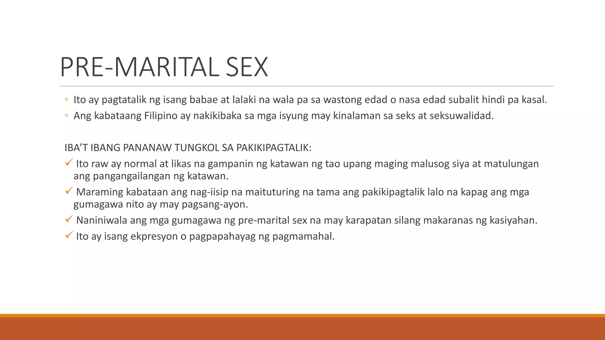 Isyung Moral: seksuwalidan- Ikaapat na Markahan | PPTX