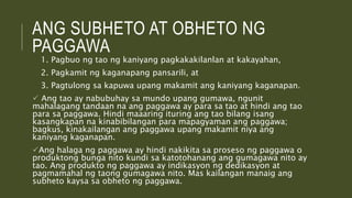 Modyul 7:Ang Paggawa Bilang Paglilingkod at pagtataguyod ng dignidad ng ...