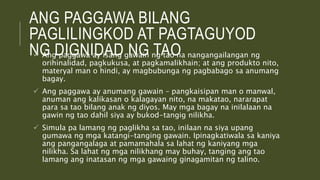 Modyul 7:Ang Paggawa Bilang Paglilingkod at pagtataguyod ng dignidad ng tao.pptx