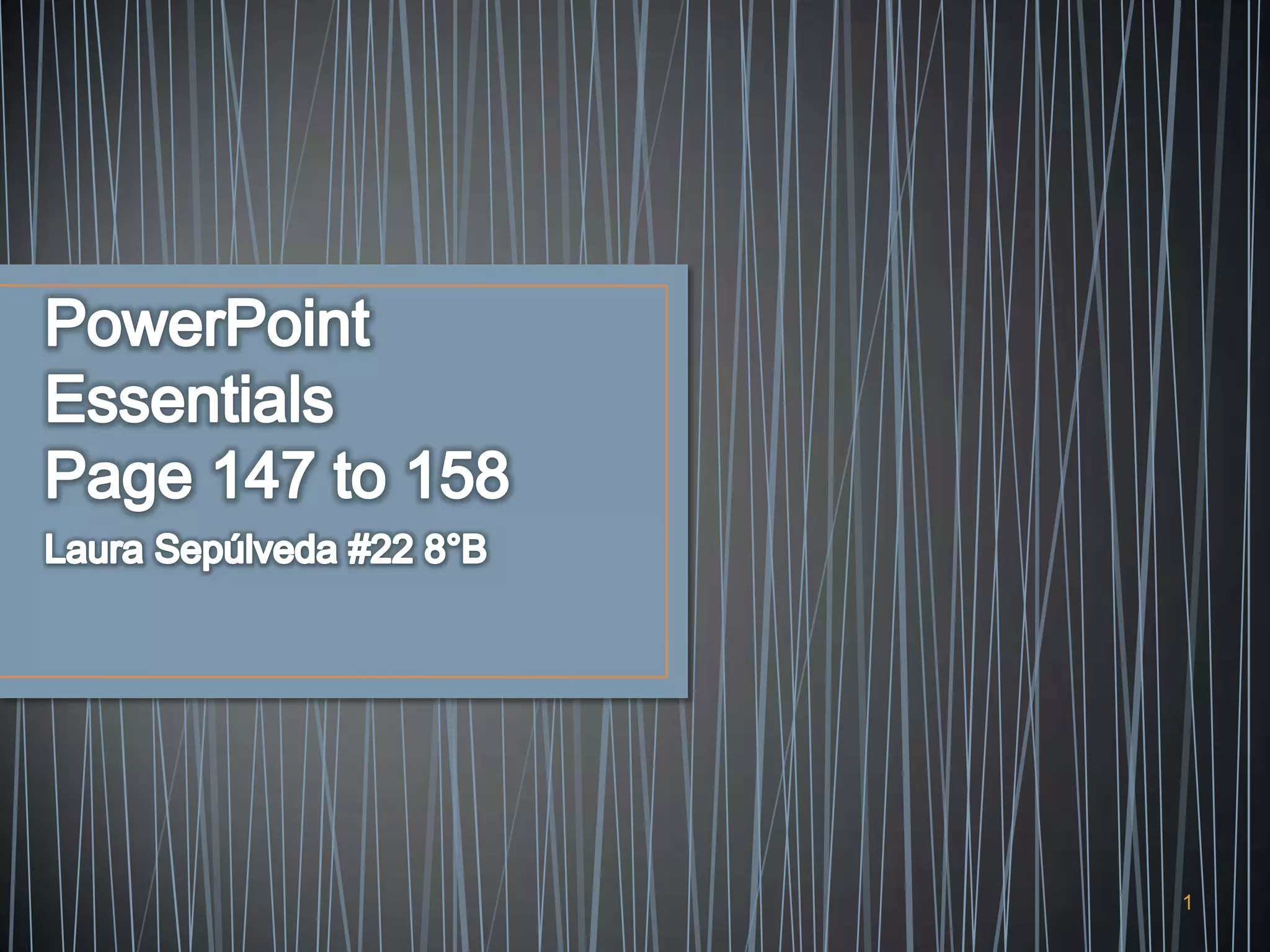 Power point essentials | PPT