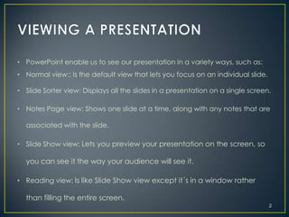 Power point essentials 8°c | PPTX