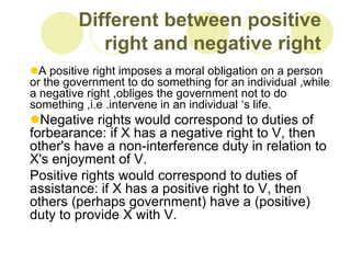 Positive and negative right | PPTX
