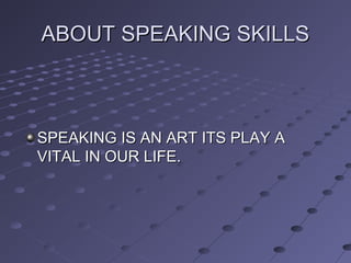 Powerpoint etm speaking skills | PPT