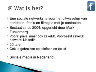 Powerpoint facebook voor beginners | PPT