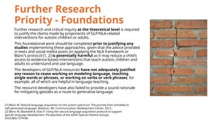 Systematic Review of GLP and NLA at ASHA 2024 Hemsley Beals Shane and ...