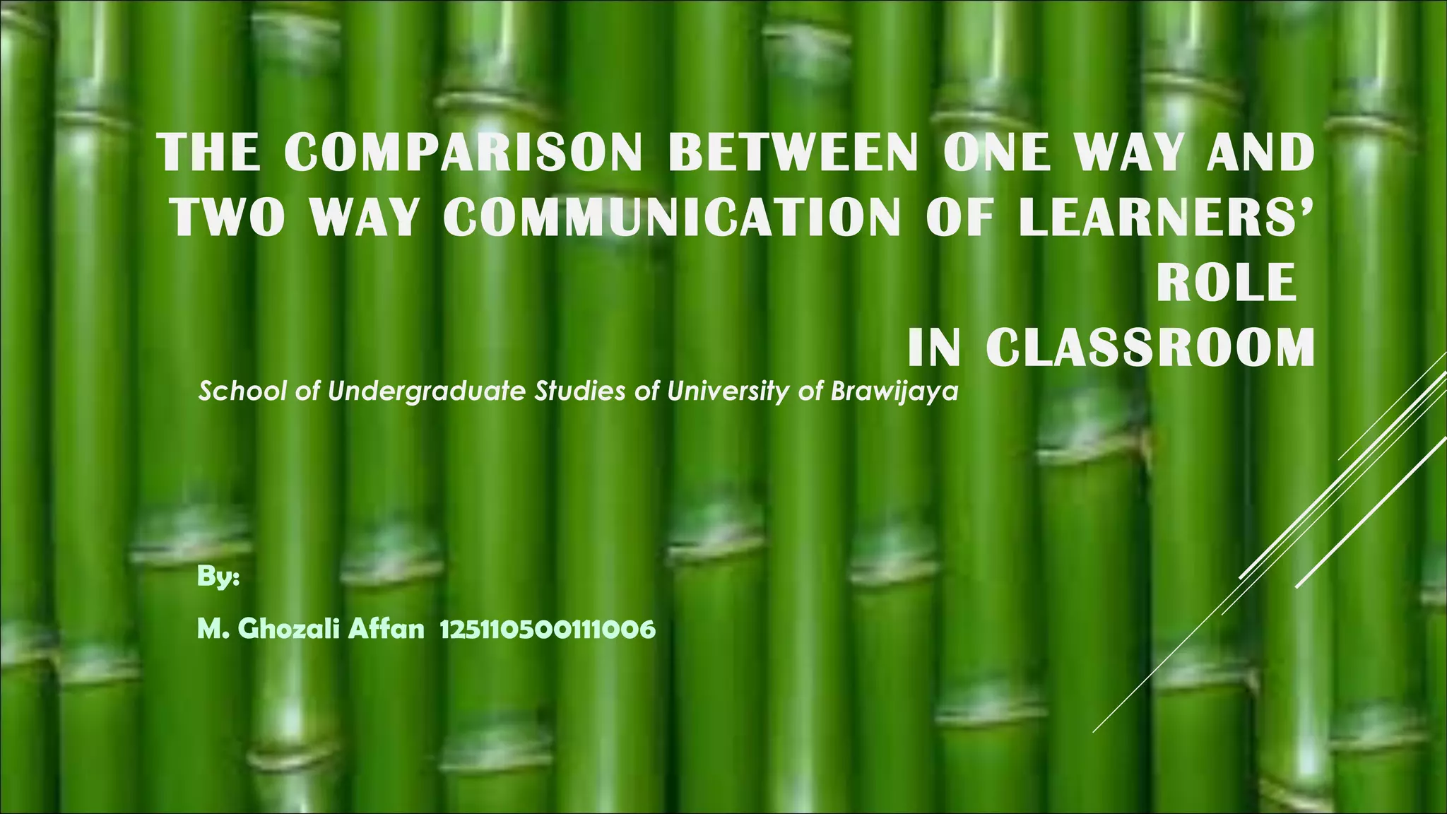 THE COMPARISON BETWEEN ONE WAY AND TWO WAY COMMUNICATION | PPT