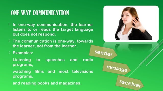 THE COMPARISON BETWEEN ONE WAY AND TWO WAY COMMUNICATION | PPT