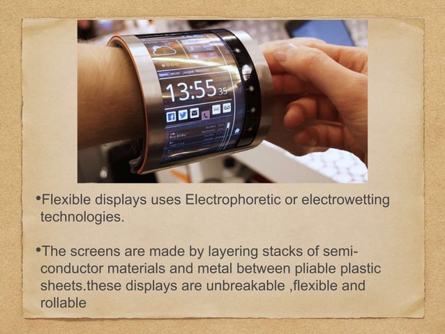 Flexible Displays | PPTX | Computer Peripherals | Computing