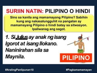 Konsepto at Katuturan ng pagkamamayan (Citizenship) | PPTX