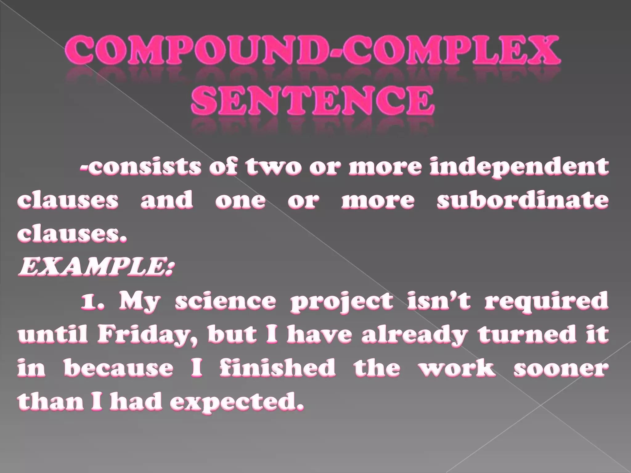 Compound and Compound-complex sentences | PPTX