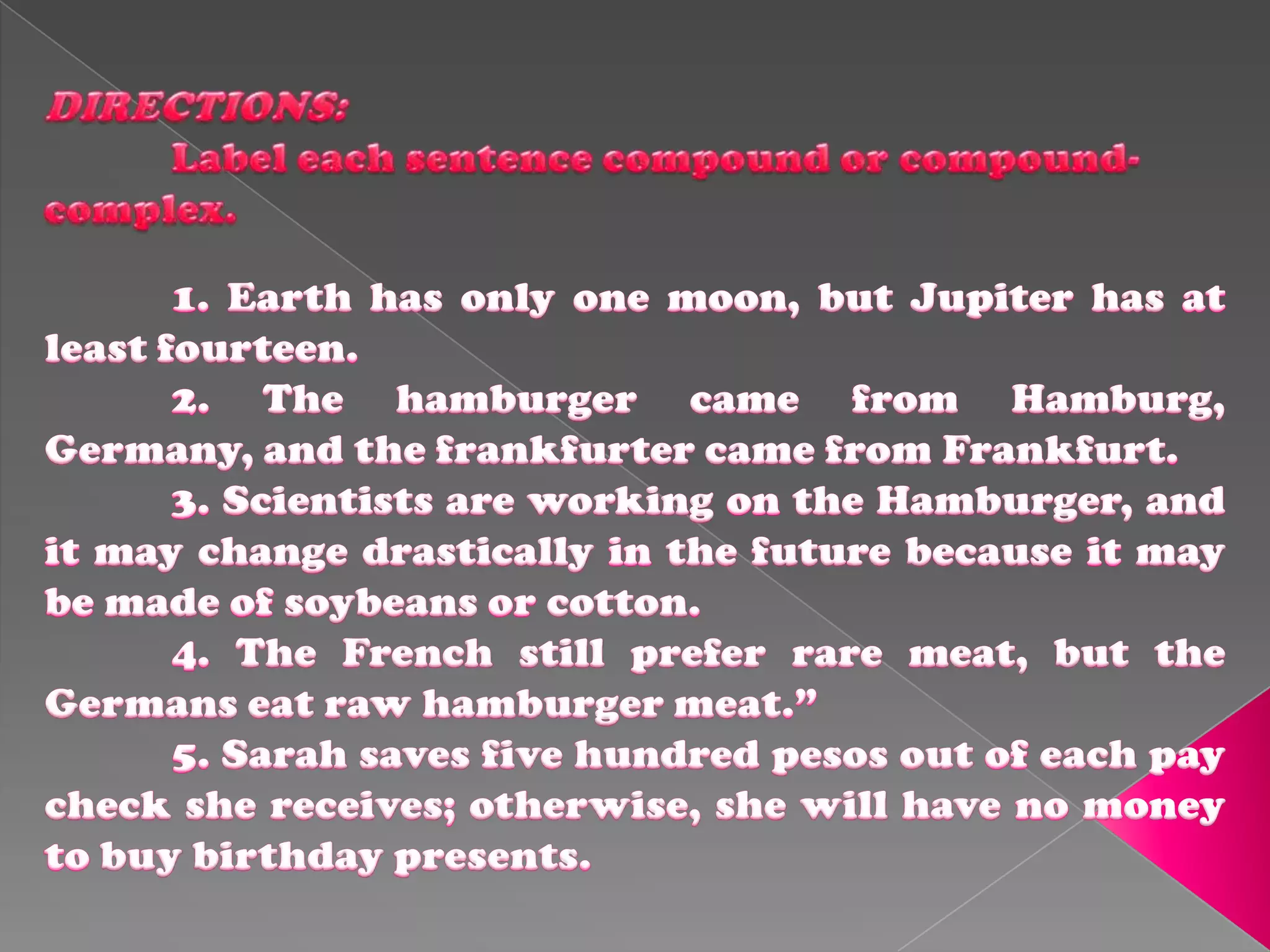 Compound and Compound-complex sentences | PPTX