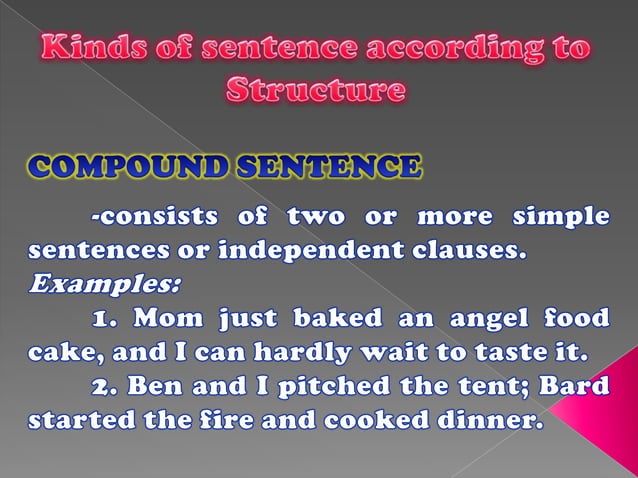 Compound and Compound-complex sentences | PPTX