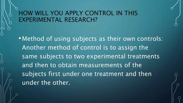 CHARACTERISTICS OF REASERCH OF EXPERIMENTAL RESEARCH | PPTX | Physics ...