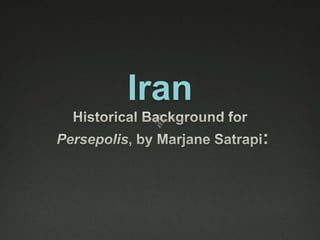 Powerpoint for persepolis historical background | PPTX