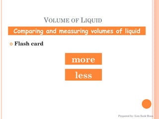 Power Point For Teaching Aids Comparing And Measuring Volumes Of Liquid ...