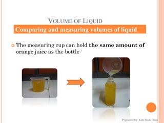 Power Point For Teaching Aids Comparing And Measuring Volumes Of Liquid ...