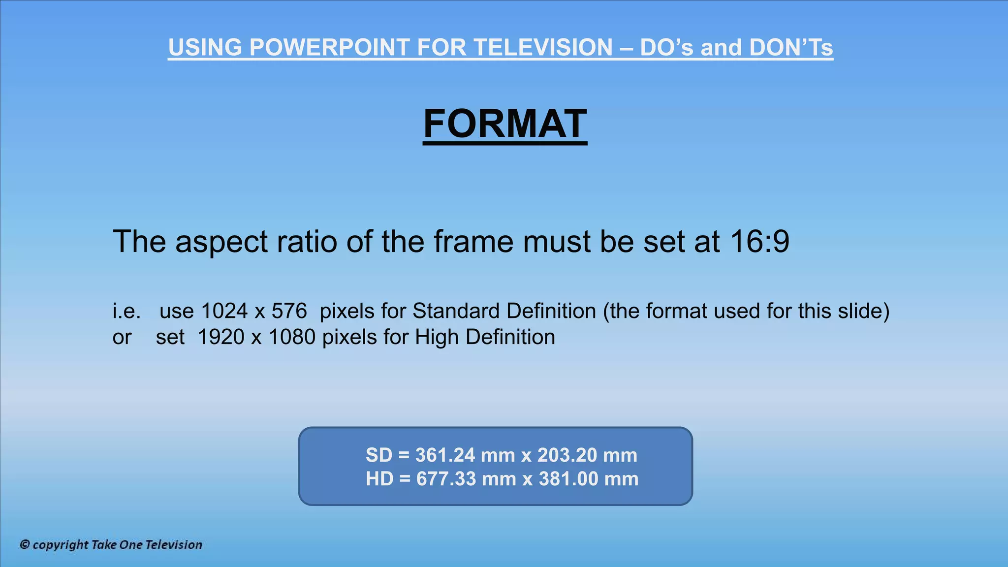 Powerpoint For Television | PDF