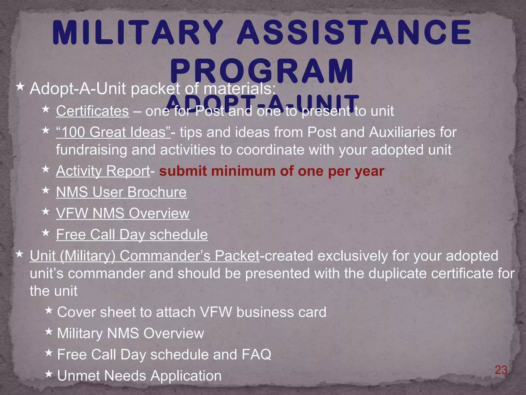Power point for vfw 9 6 12 (1) | PPT