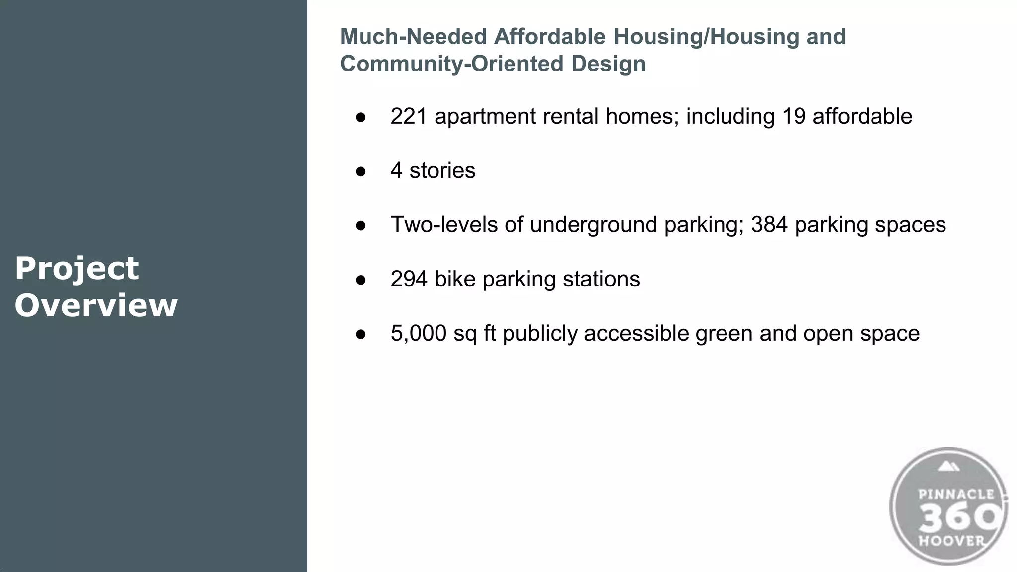 Pinnacle 360 Hoover - Community Information Slideshow | PPT