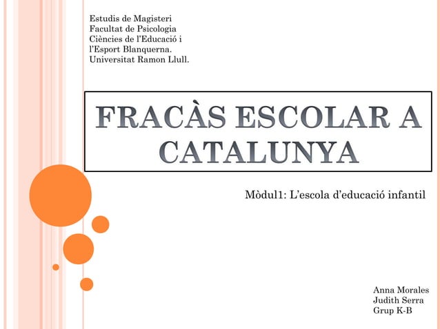 Fracàs escolar!!!!! | PPT
