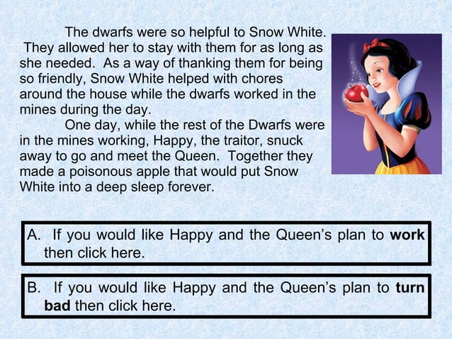 Powerpoint fractured snow white | PPT