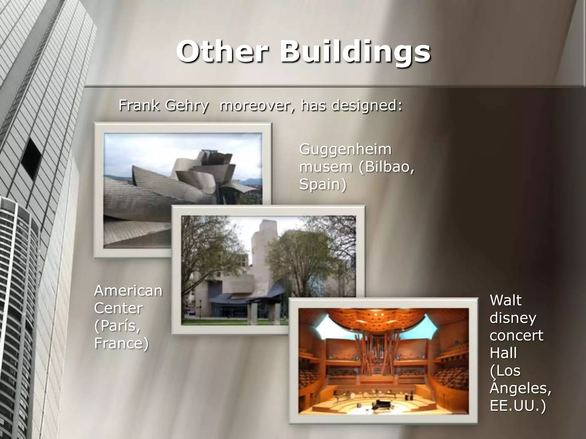 Powerpoint Frank Gehry | PPTX