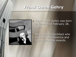 Powerpoint Frank Gehry | PPTX