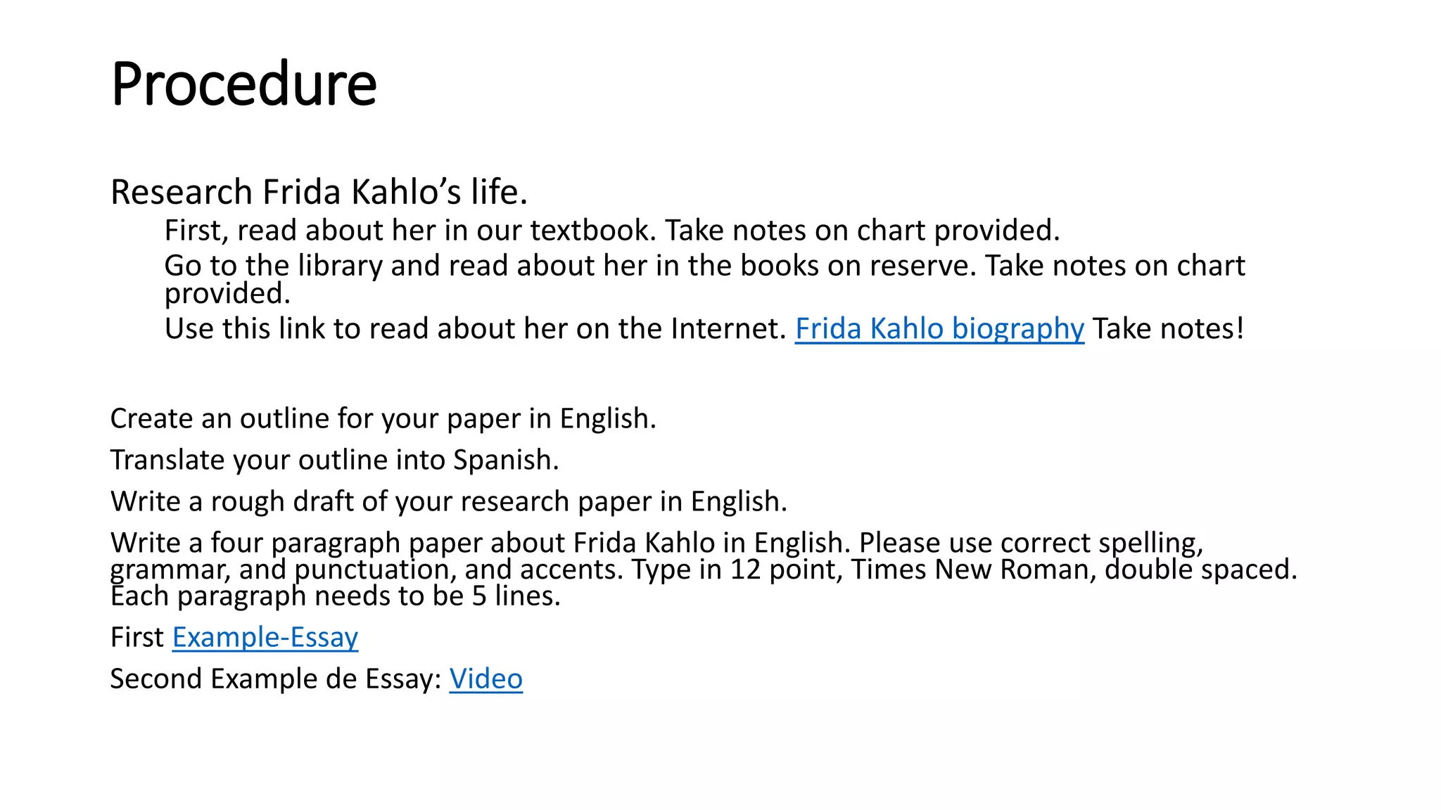 Powerpoint frida kahlo | PPTX