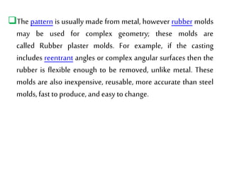 Expandable Pattern Casting and Plaster Mold Casting | PPT