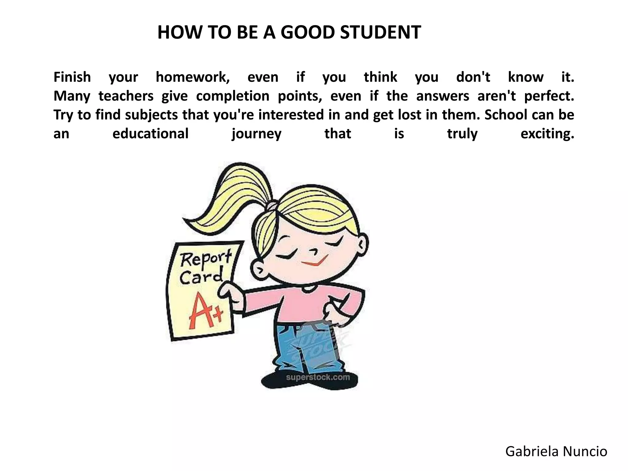 A good student | PPTX