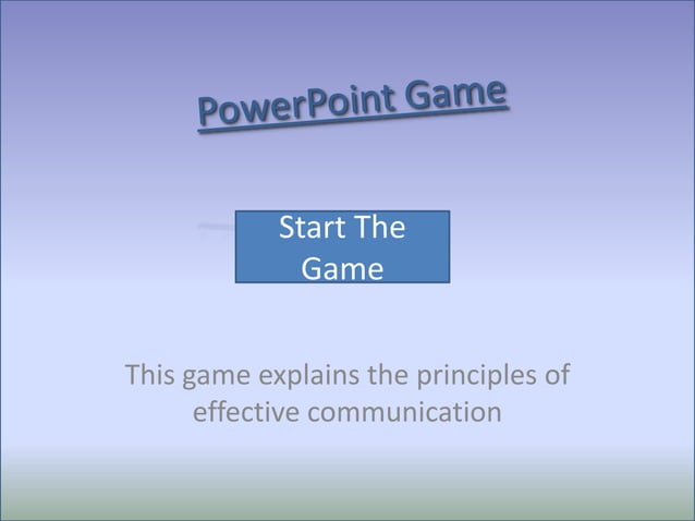 Power point game | PPT