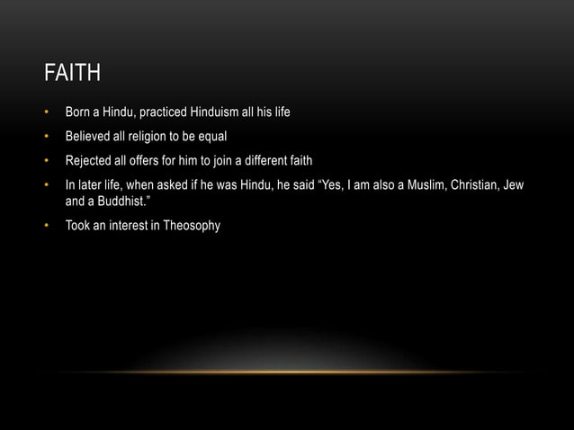 MOHANDAS KARAMCHAND GANDHI | PPTX | Hinduism | Religion & Spirituality