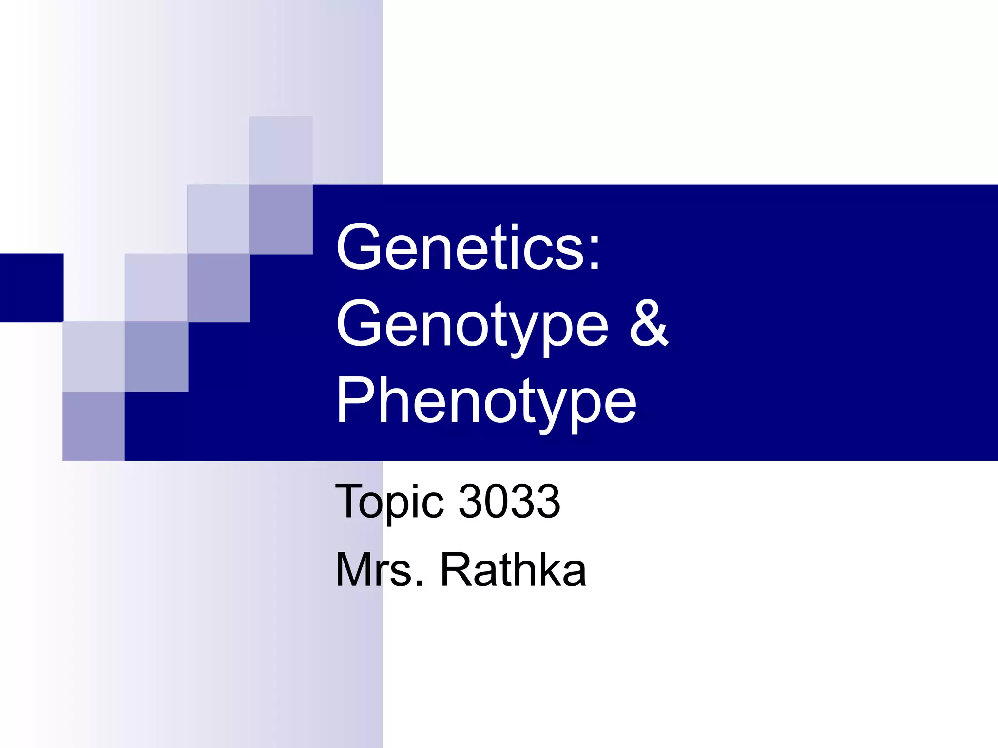 Powerpoint genetics 1 | PPT