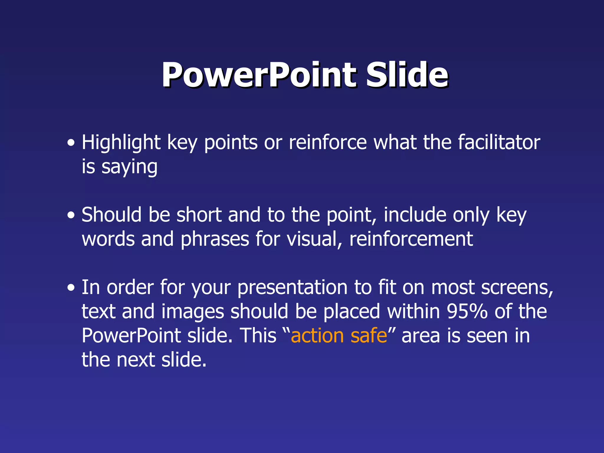 PowerPoint guidelines | PPT