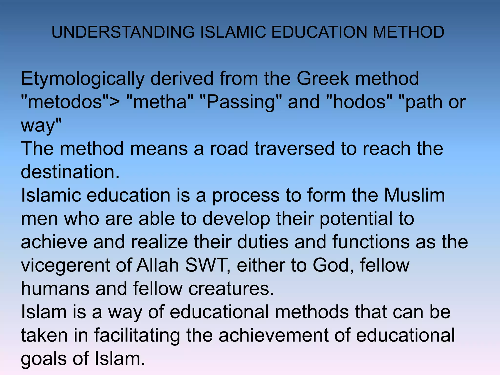 Power point hadist tarbawi bhsa inggris | PPTX | Islam | Religion & Spirituality